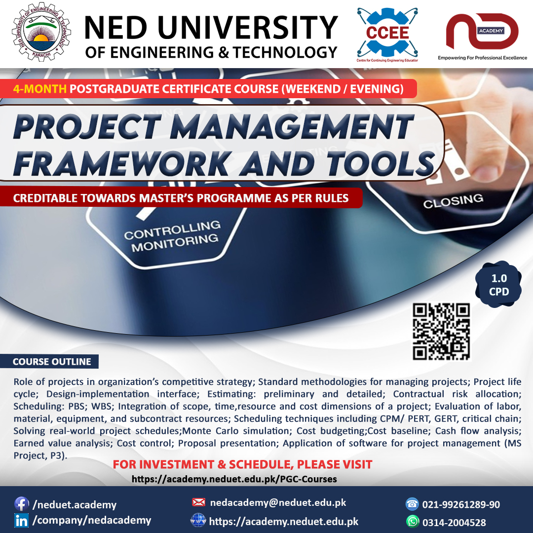 List of Courses | NED Academy - CCEE | CMPP